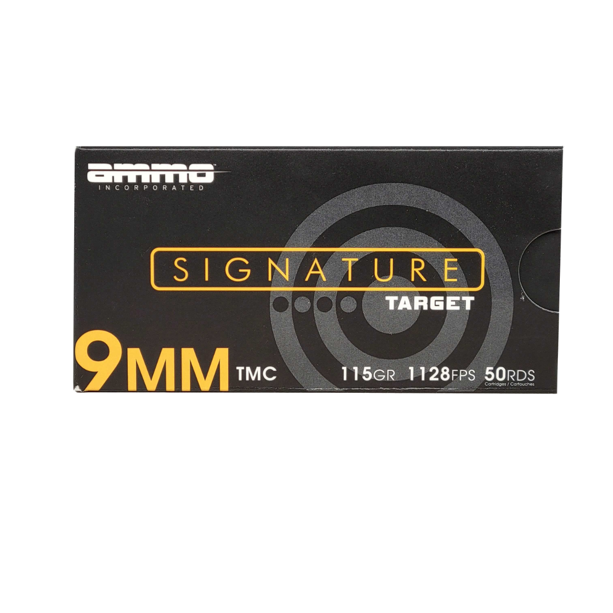 Ammo Inc Signature 9mm Luger Handgun - 115 Grain | TMC 50rd Box - Rifle ...