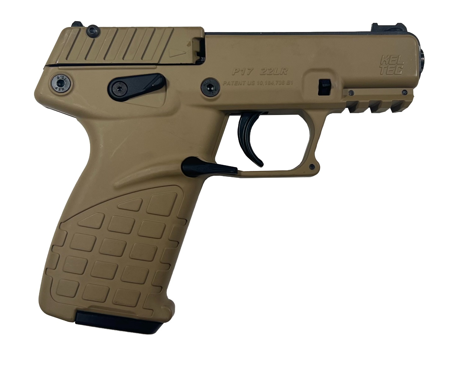 Kel-Tec P17 Pistol - Tan | .22 LR 3.8" Threaded Barrel 16rd - Semi Auto ...