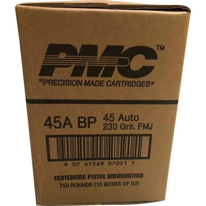 PMC Bronze Battle Pack .45 ACP Handgun Ammo - 230 Grain | FMJ 750rd (3 ...