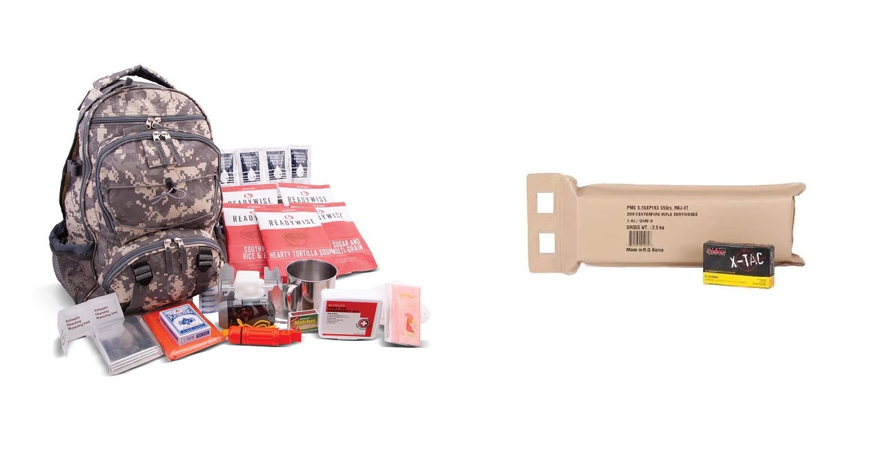 BUNDLE - ReadyWise 64 Piece Survival Backpack w- PMC Battle Pack ...