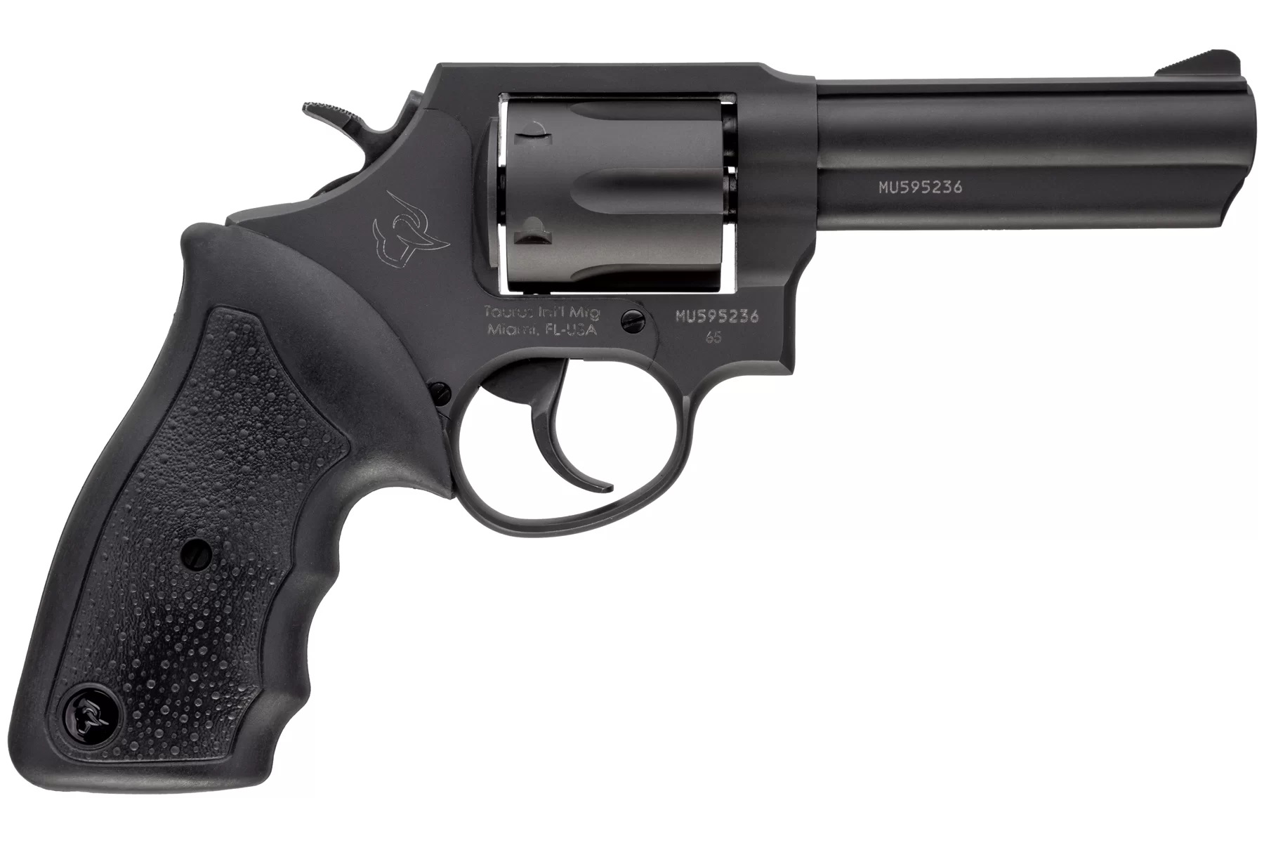 Taurus 65 Revolver - Black | 357 Mag 38 Spl +P 4" Barrel 6rd Rubber Grip - Semi Auto Pistols at ...