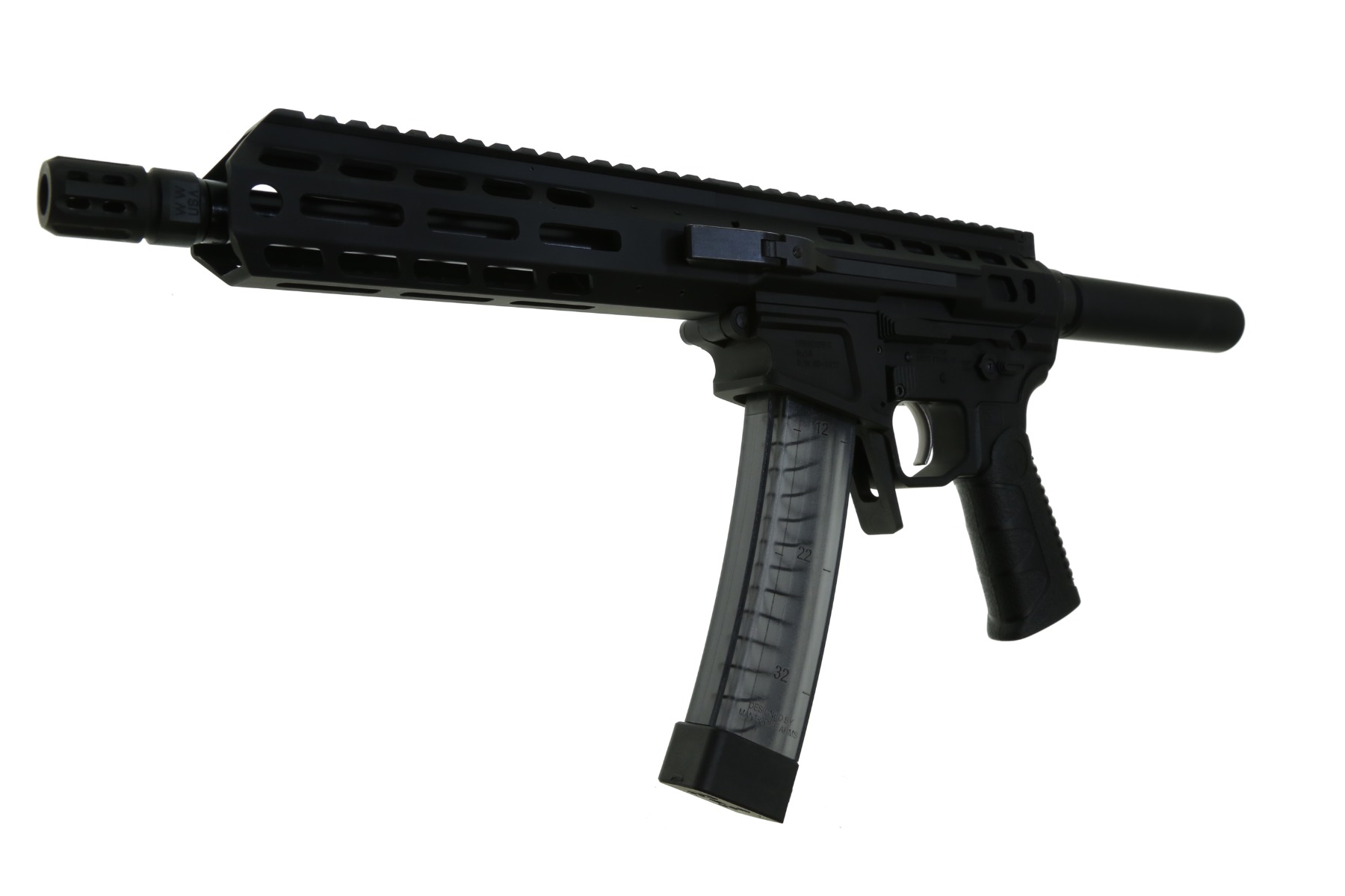 Wraithworks WARSCORP9 Side-charging AR Pistol - Black | 9mm 8.5" Barrel ...
