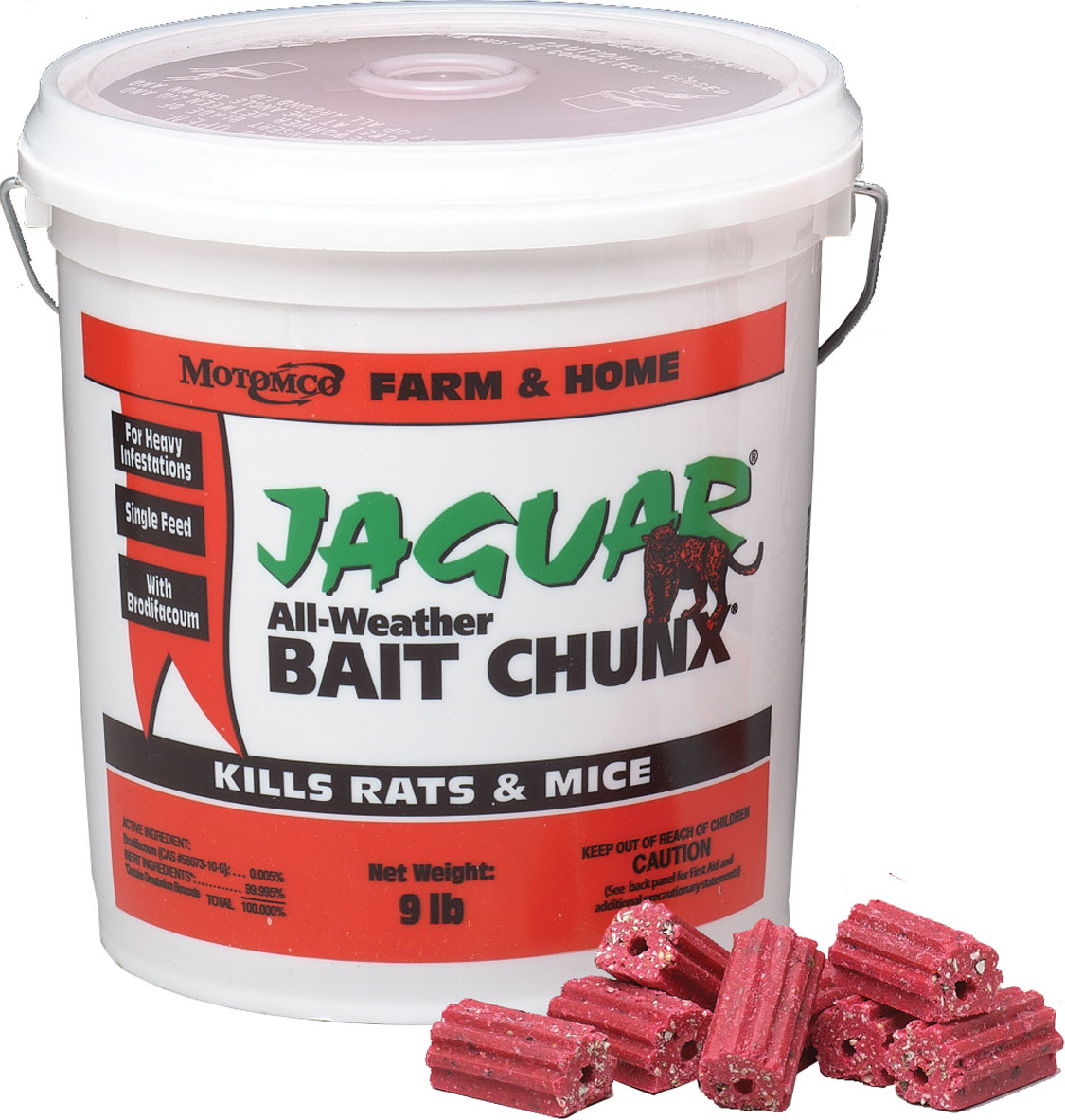 Motomco Ltd D-Jaguar All-weather Bait Chunx Rat & Mouse Killer 20 Gm/9 ...