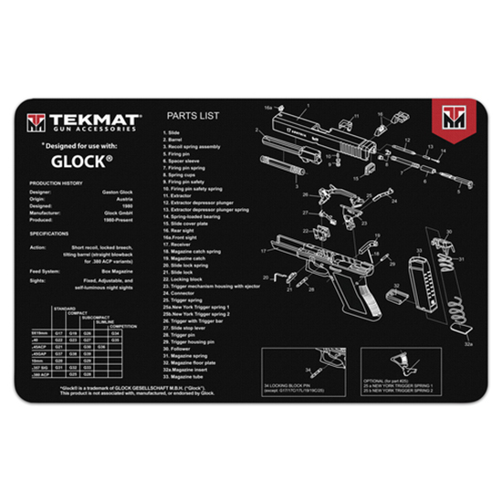TEKMAT GUN CLEANING MAT GLOCK - Hunting Accessories at GunBroker.com ...