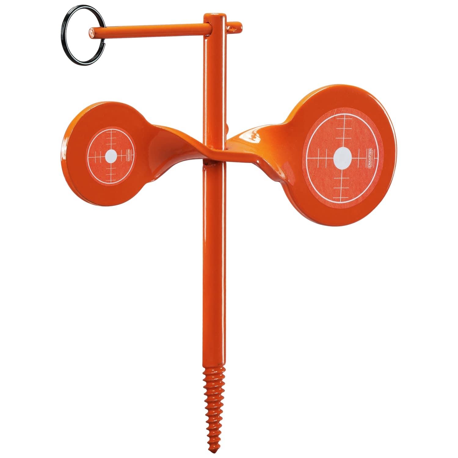 Champion Rimfire Screw-In Double Gong Spinner Target Steel Orange ...