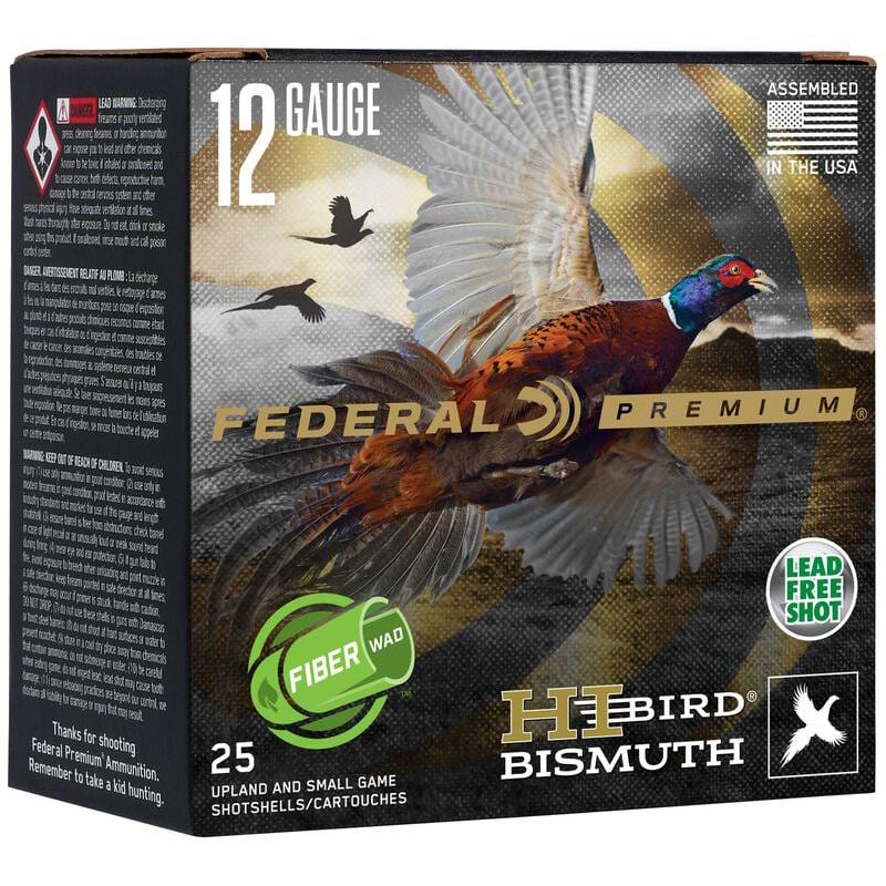 Federal Hi-Bird Fiber Wad Bismuth Shotshells 12ga 2-3-4" 1-1-4oz ...
