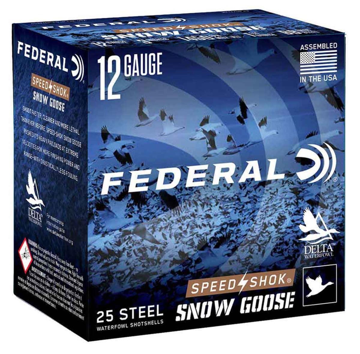 Federal Speed-Shok Snow Goose Shotshells 12 ga 3" 1-1-4oz 1450 fps 2 25 ...