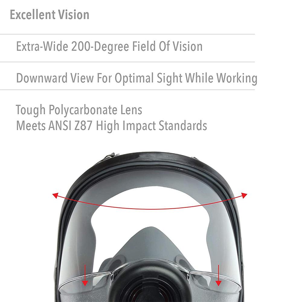 Honeywell North 5400 Series Full Face Respirator Mask with Dual ...