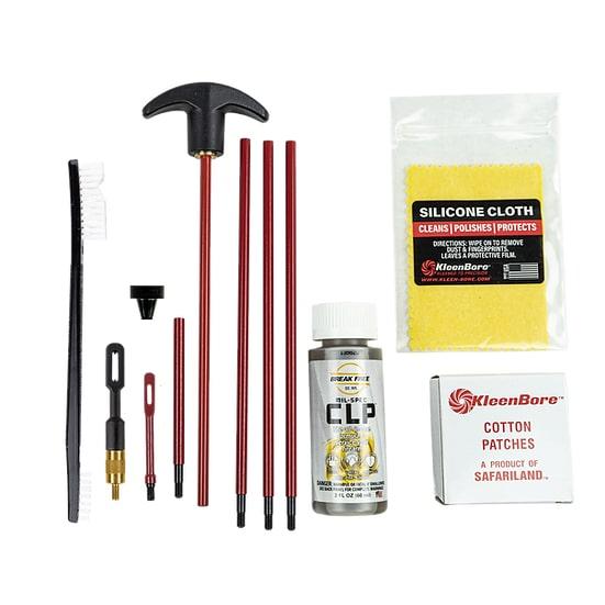 KleenBore Universal SAF-T-CLAD Cleaning Kit .22 Cal. - 12 ga Handgun ...