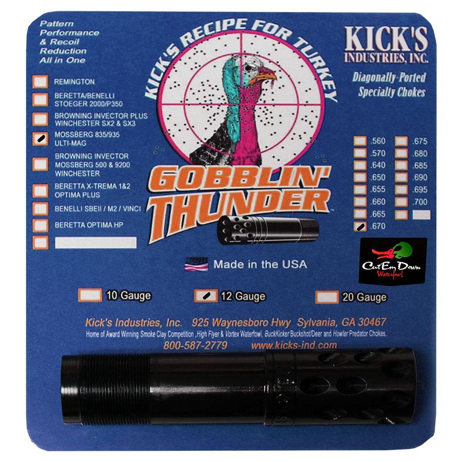 Kick's Gobblin Thunder Turkey Choke Tube for 12 ga Mossberg .835-.935 ...