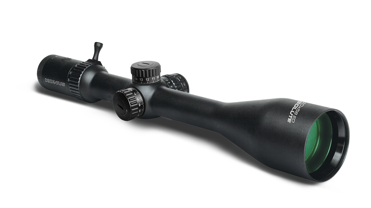 Konus Absolute Rifle Scope 5-40x56 Zoom 30mm SFP 550 Ballistic Reticle ...