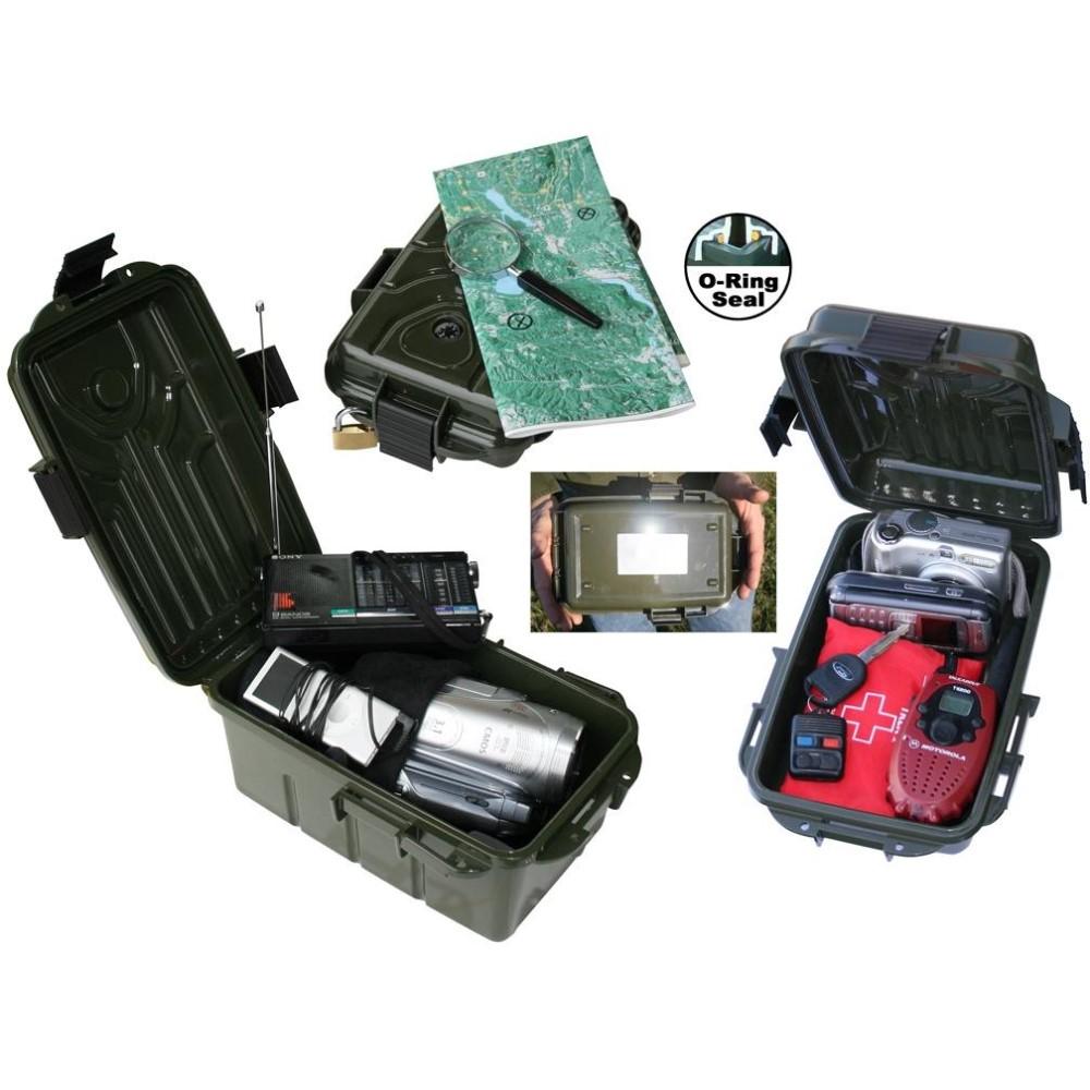 MTM Survivor Dry Box 9.8" x 6.8" 4.8" Forest Green - Gun Cases & Gun ...