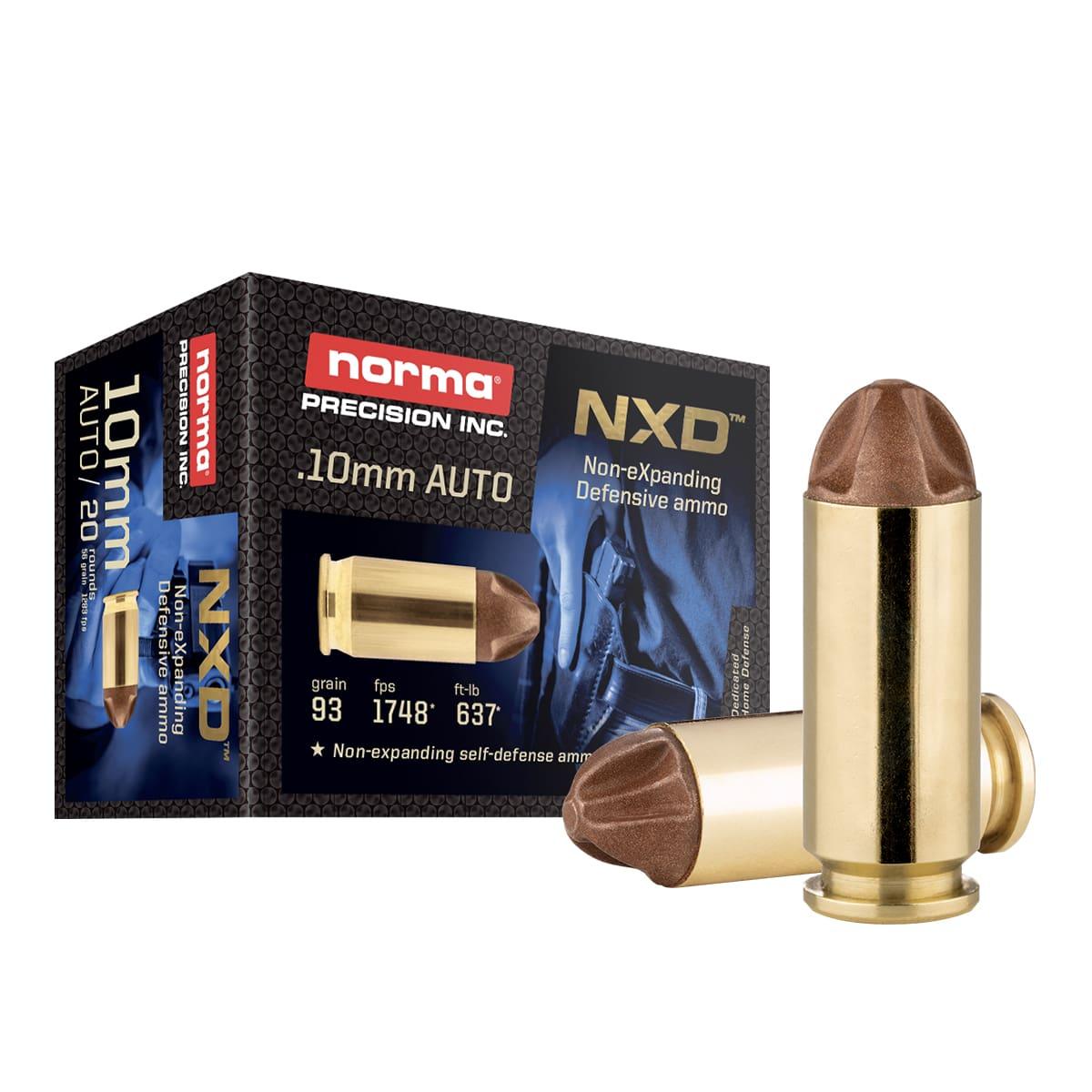Norma NXD Handgun Ammunition 10mm Auto 93gr 1748 fps 20-ct - Handgun Ammo at GunBroker.com ...