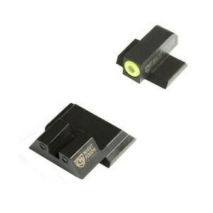 Perfect Dot NS Set w-Yellow Front + Black Square Rear Fits S&W M&P ...