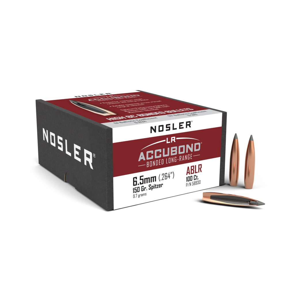 Nosler Accubond Long Range Bullets 6.5mm .264" 150gr 100-rd - Rifle ...