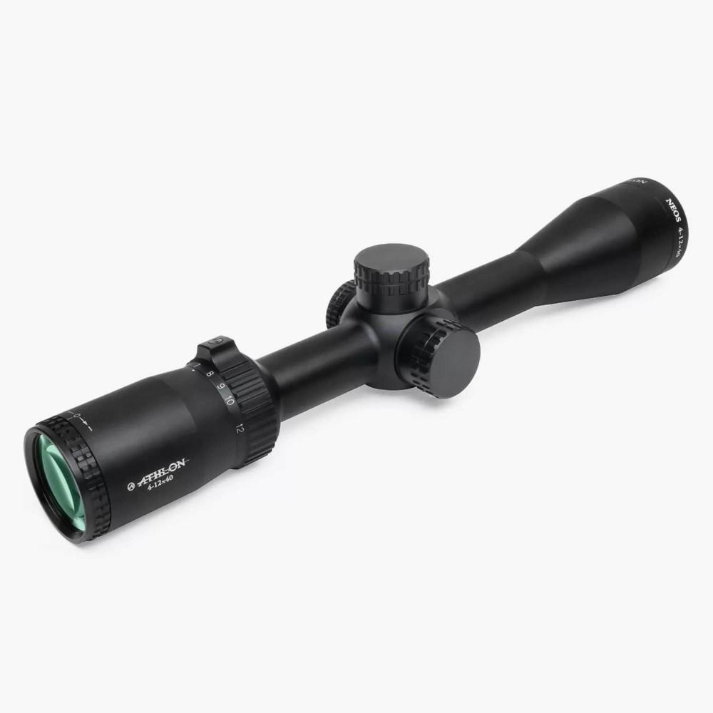 Athlon Neos Rifle Scope 4-12x40 1" SFP Center X MOA Non-Illum Black ...