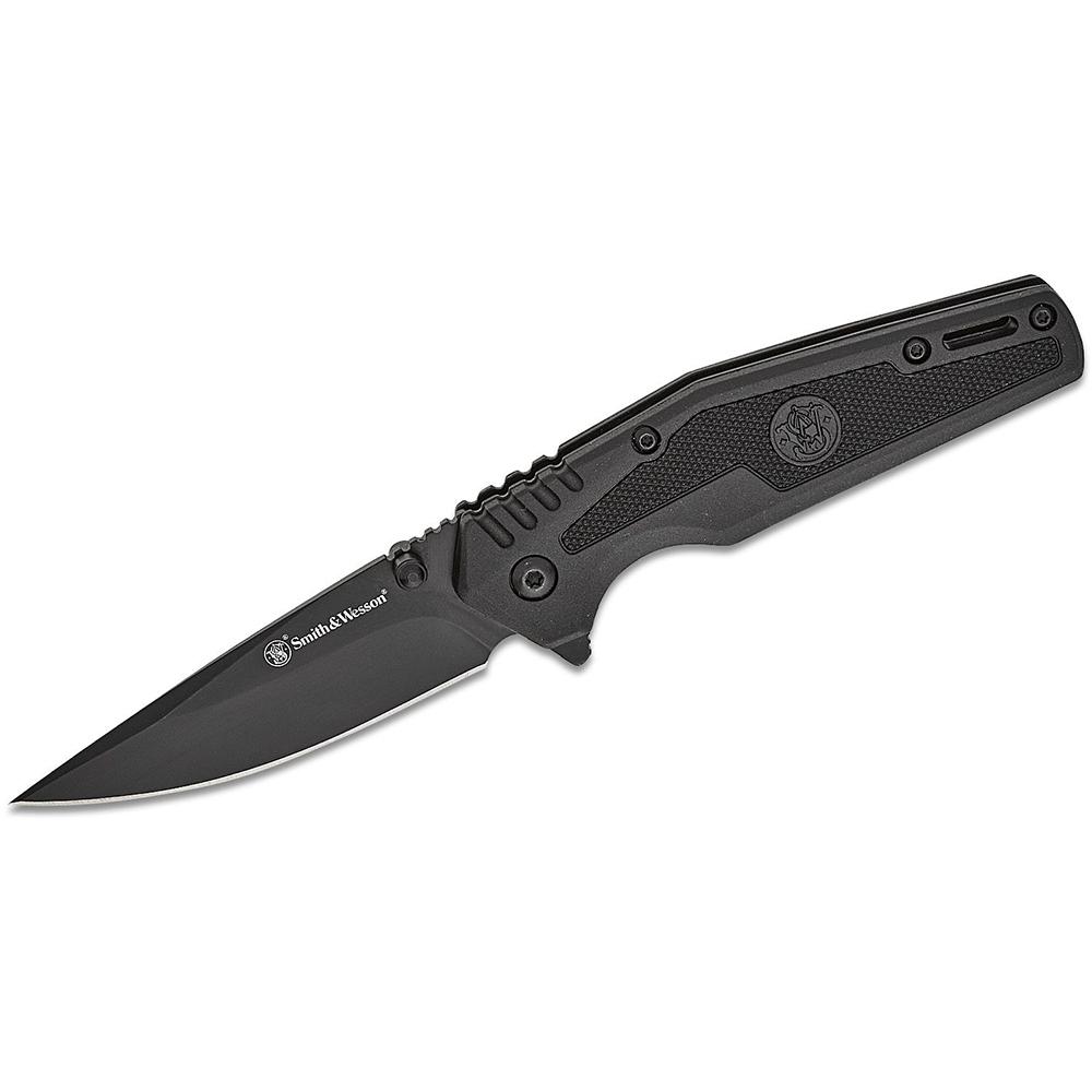 Smith & Wesson SWAT Assisted Folding Knife 3" Drop Point Blade Black ...
