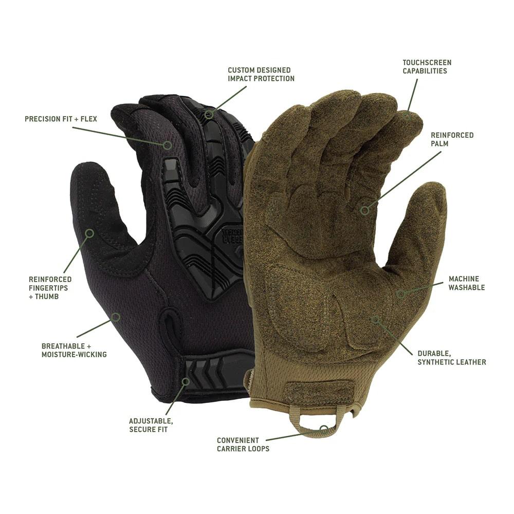 Pyramex Venture Gear Heavy-Duty Impact Operator Gloves Black XL - Camo ...