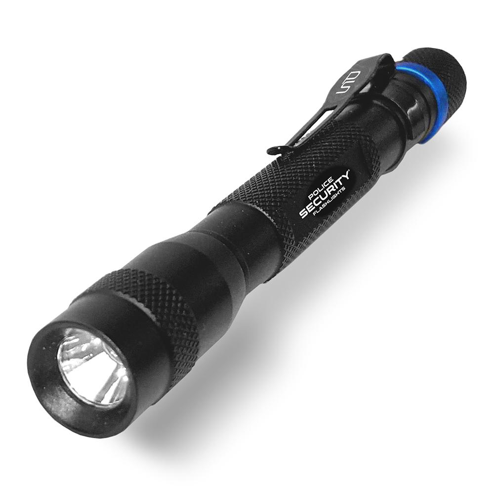Police Security Flashlights Inspector Flashlight 50 Lumens Black - Gun ...