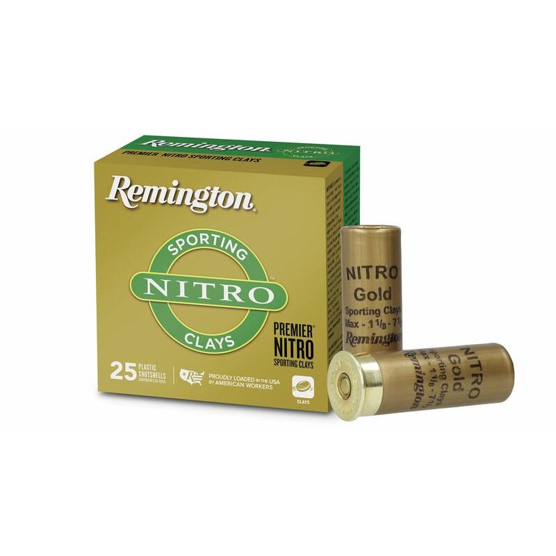 Remington Premier Nitro Sporting Clays Shotshell 12 ga 2-3-4 in 1-1-8 ...