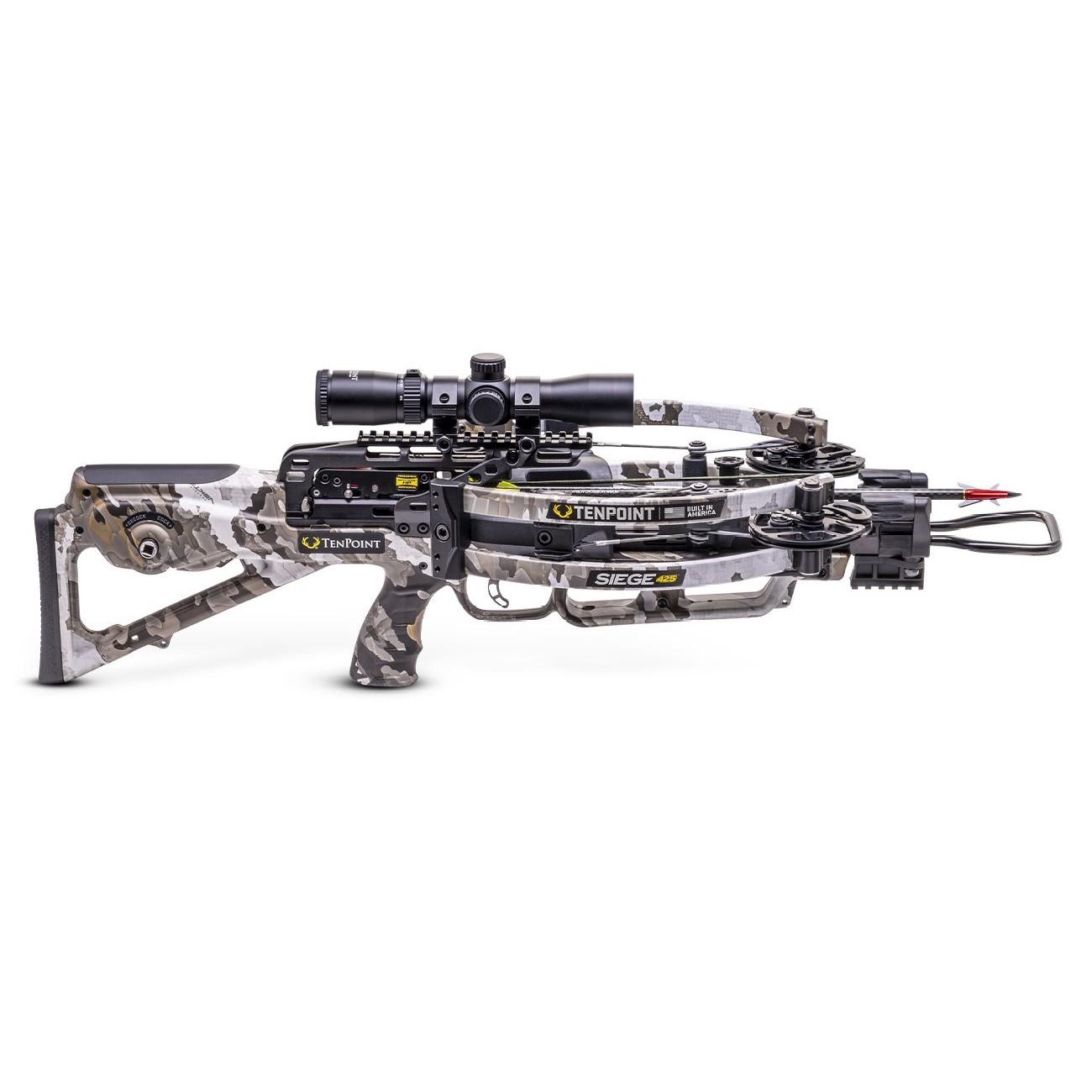 TenPoint Siege 425 Reverse Draw Crossbow ACUslide RangeMaster 100 Scope ...