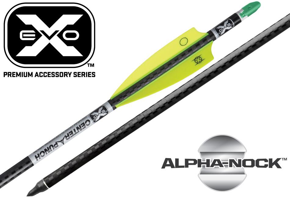 Ten Point EVO-X CenterPunch Carbon Arrows 20" with Molded ALPHA Nocks 6 ...