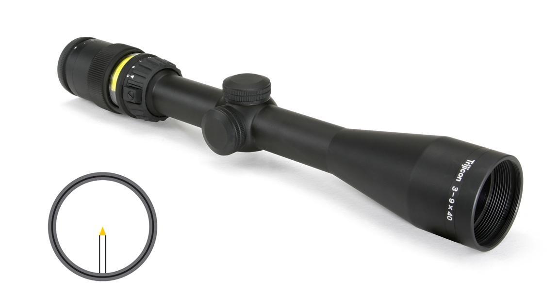 Trijicon Accupoint Rifle Scope - 3-9x40mm Amber Triangle Post Reticle w ...