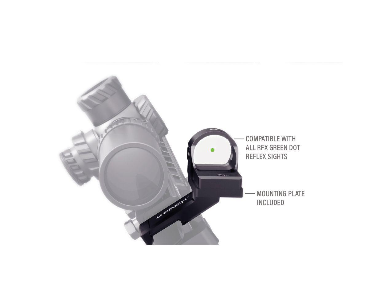 Viridian PINCH Adjustable 35 Degree Offset Mount ACRO Adapter - Scope ...