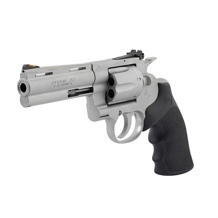Python 357 Mag-38 Spl 4.25'' Bbl 6rd Stainless Blk Hogue Grip - Semi ...