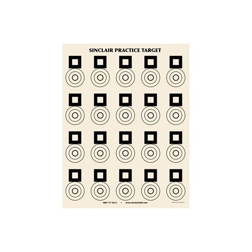Sinclair Benchrest Practice Target (25 Pack) - Shooting Targets at ...