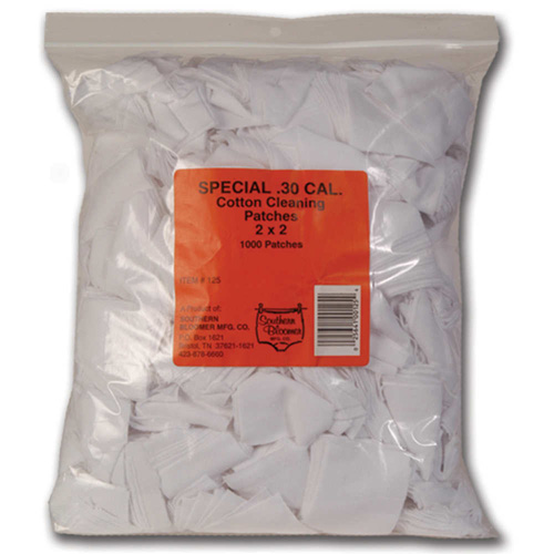 Cotton Knit Cleaning Patches - 2x2, .30 Caliber, 1000 Bulk Bag - Gun ...