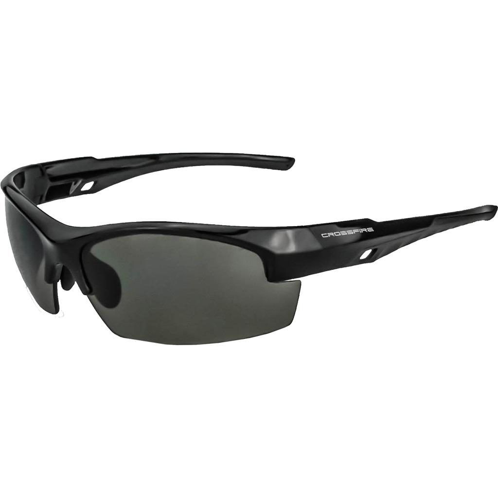 Crossfire Fire Streak Premium Shooting Glasses Black-smoke - Shooting ...
