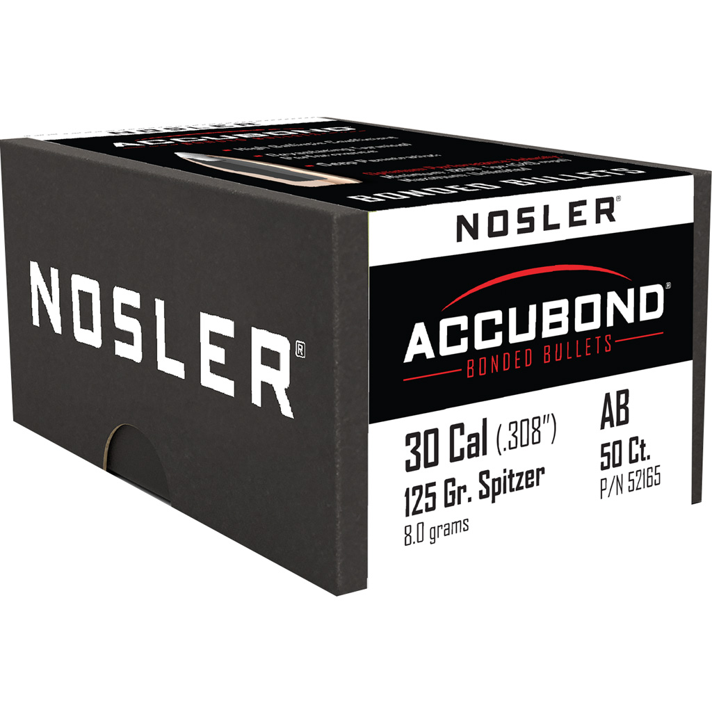 Nosler Accubond Bullets .30 Cal. 125 Gr. Spitzer Point 50 Pk. - Other ...