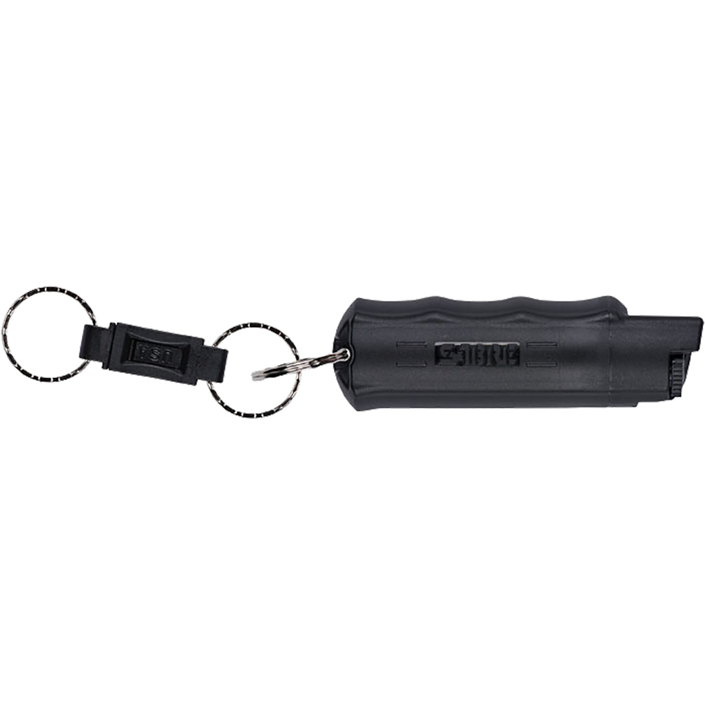 Sabre 3-in-1 Key Chain Pepper Spray Black Hardcase With Quick Release ...