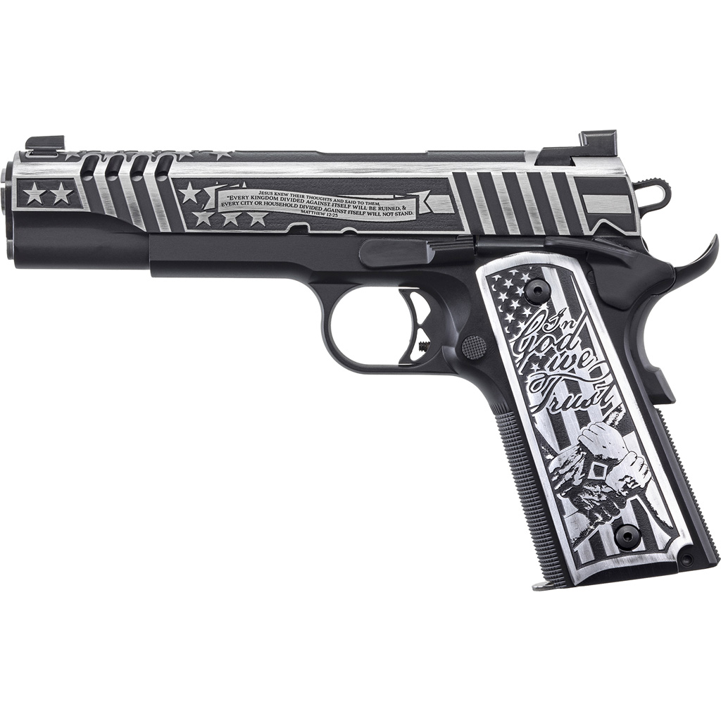 Auto-ordnance United We Stand Custom 1911 45 Acp 5 In. Black And Silver ...