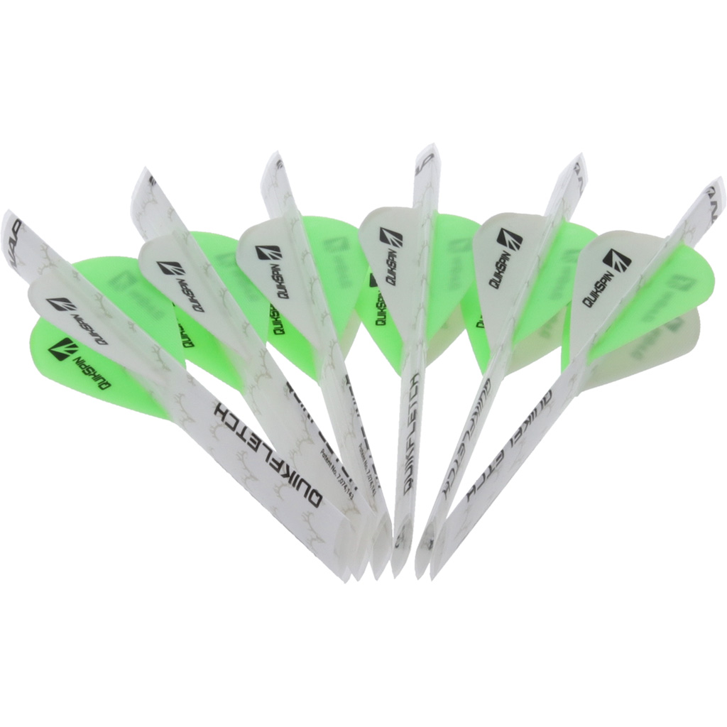 Nap Quikfletch Quickspin 4 Fletch Rap White And Green 2 In. - Archery ...