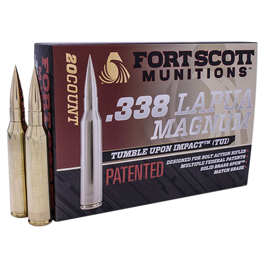 Fort Scott Munitions Rifle Ammo 338 Lapua Mag 250 Gr. Tui 20 Rd ...