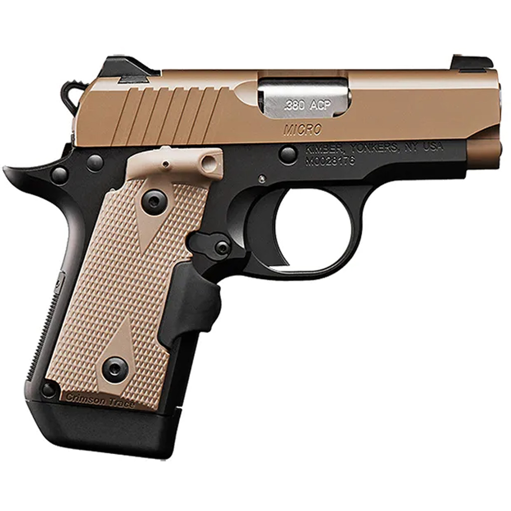 Kimber Micro Desert Tan Pistol 380 Acp 2.75 Inch Barrek 7 Rd. - Semi ...