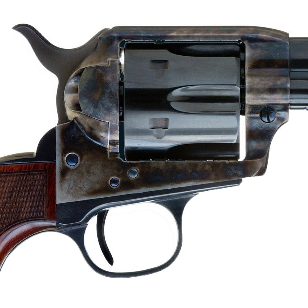 Cimarron Arizona Ranger Revolver 45 Long Colt 4.75 In. Checkered Walnut ...
