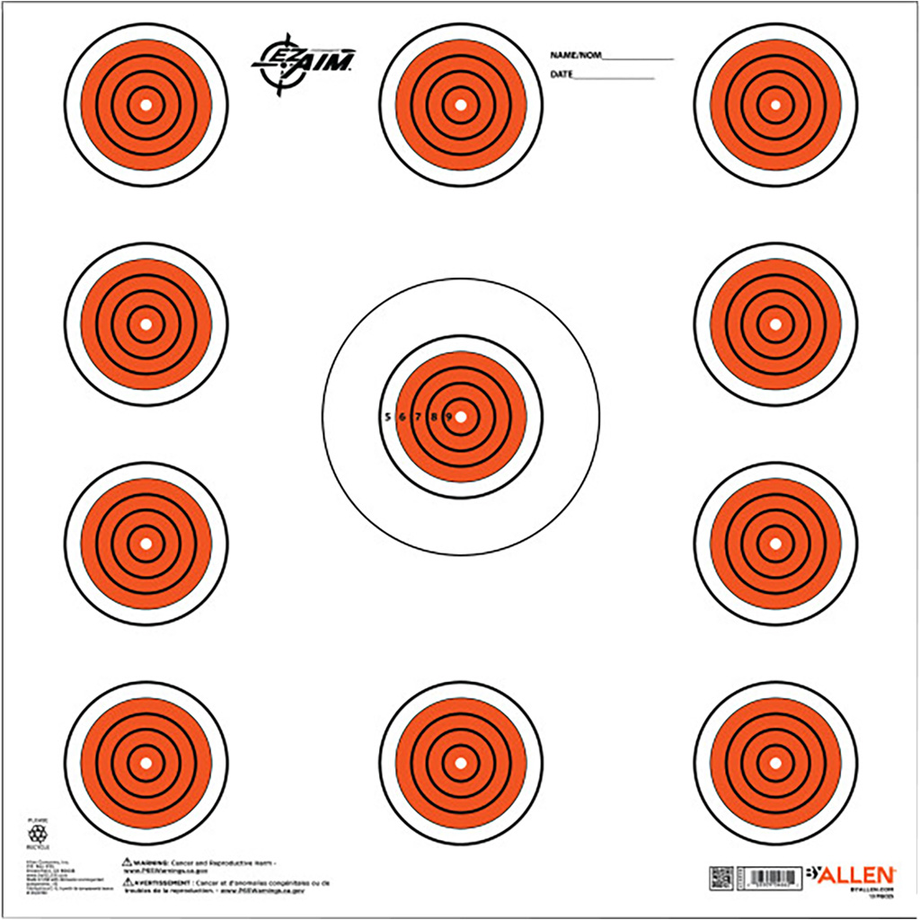 Ezaim 11 Spot Indoor Paper Target 12x12 13 Pk. - Shooting Targets at ...