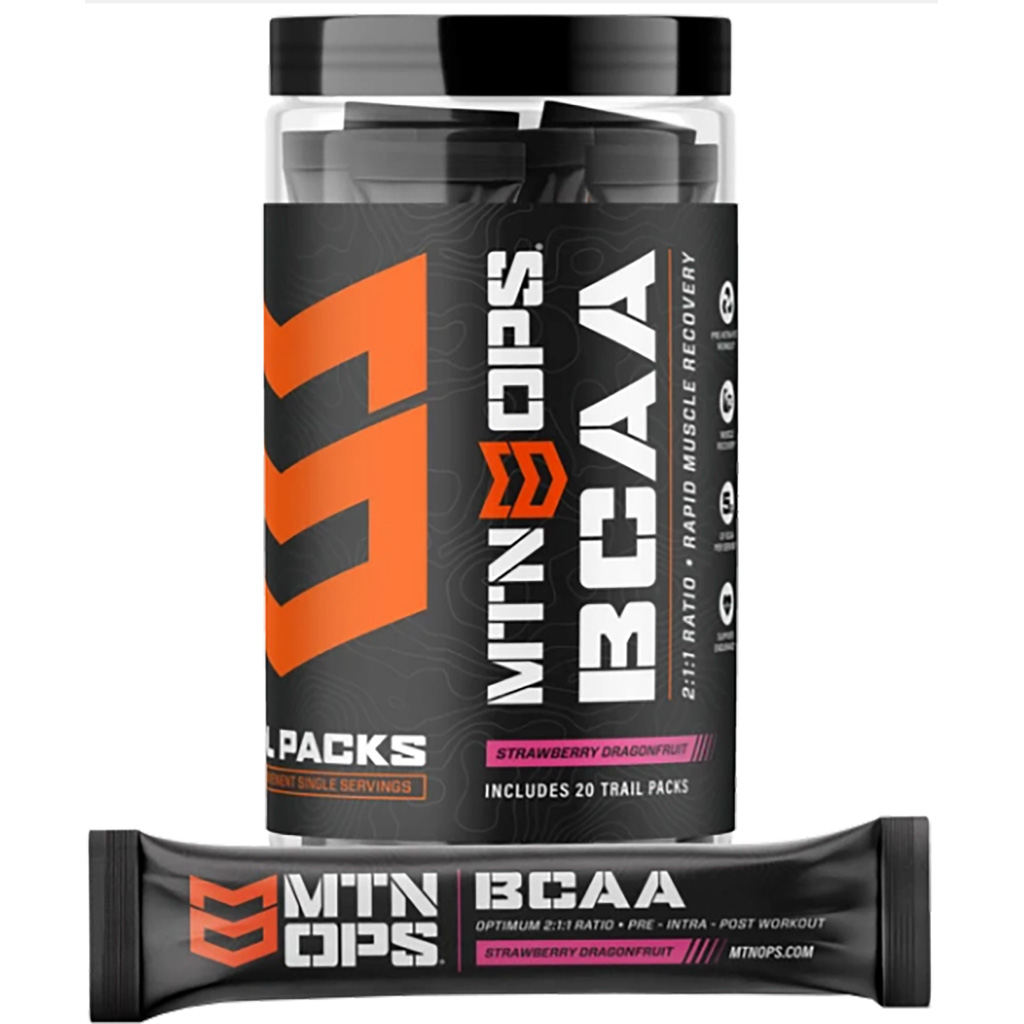Mtn Ops Bcaa 2:1:1 Strawberry Dragonfruit Trail Pack 20 Ct ...