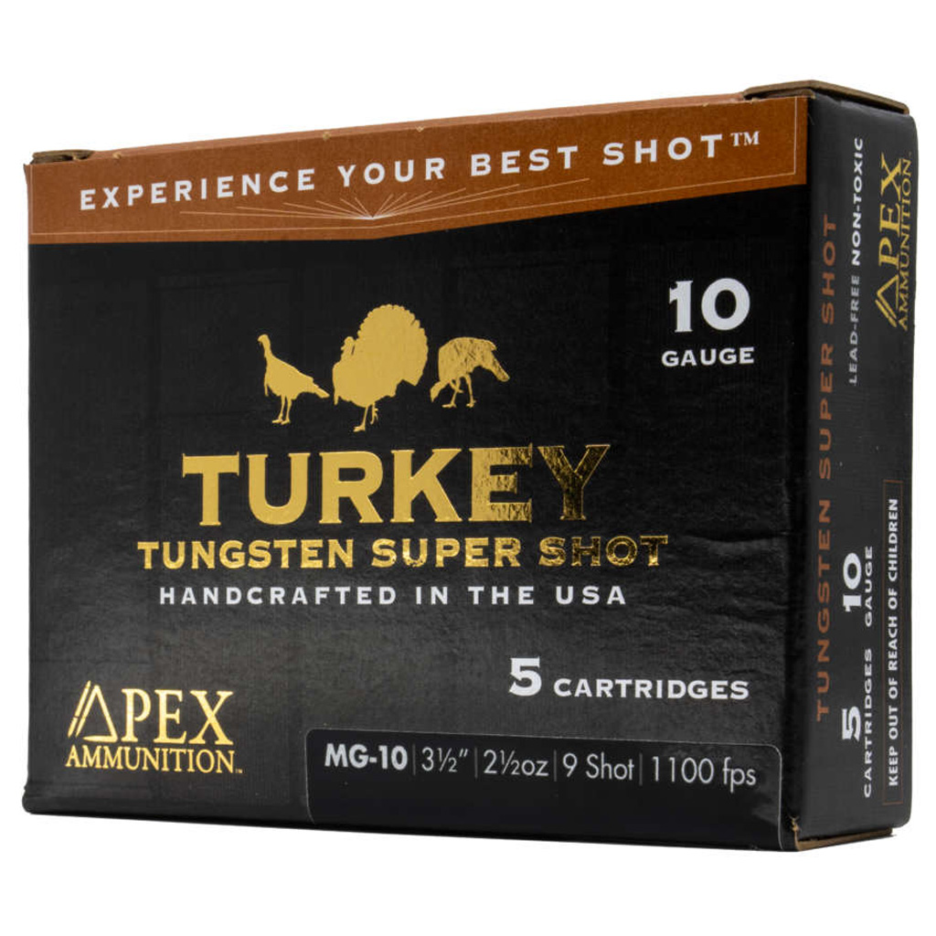 Apex Turkey Tss Shotgun Ammo 10 Ga. 3-1-2 In. 2-1-2oz 9 Shot 5 Rd ...