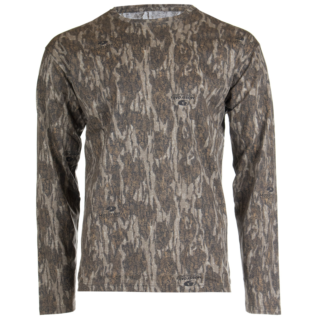 Habit Bear Cave Camo Tee Long Sleeve Mossy Oak New Bottomland Xl - Camo ...