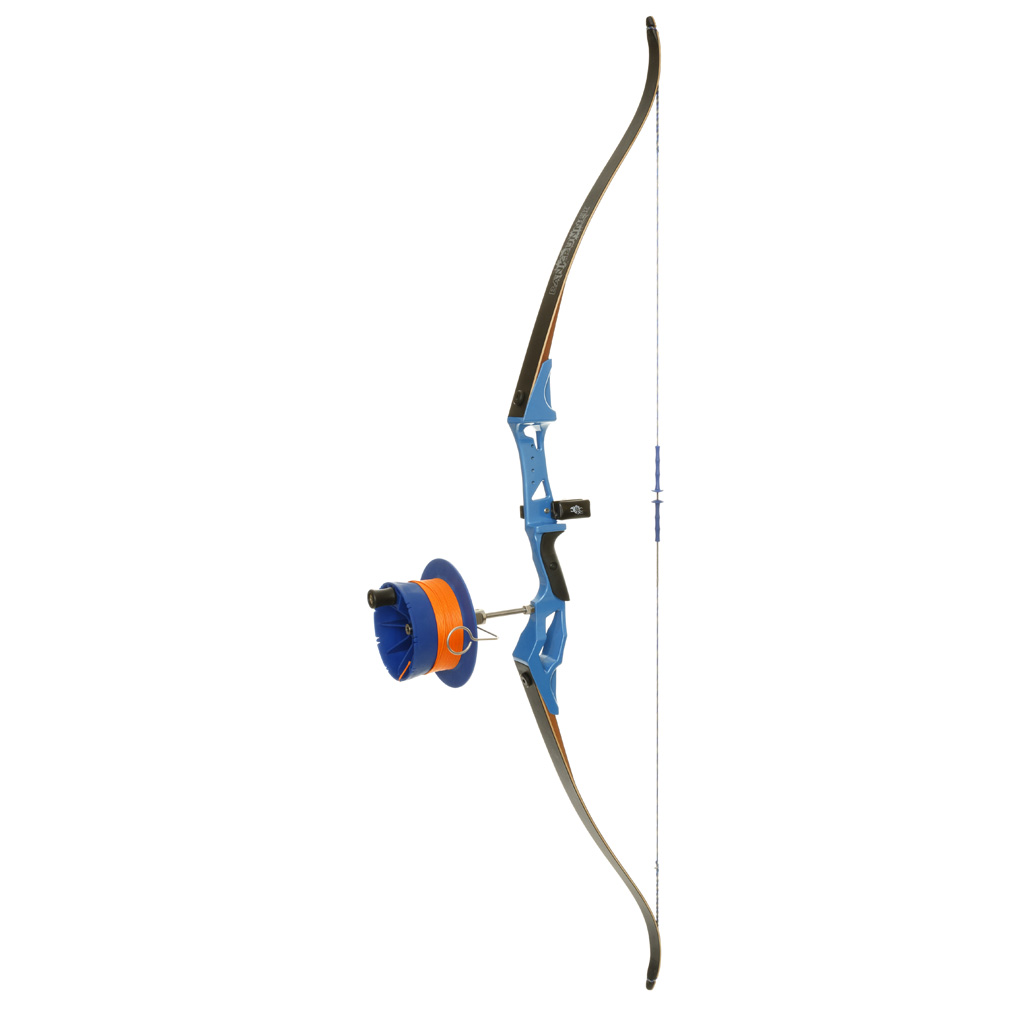 Fin Finder Bank Runner Recurve Package Blue With Sidewinder Reel Rh ...
