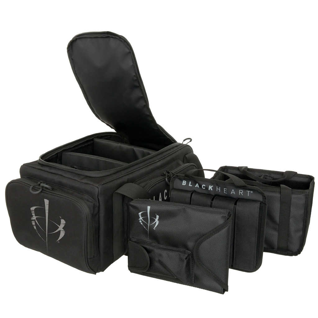 Blackheart Impulse Range Bag With Ammo Carrier & Pistol Sleeve Black ...
