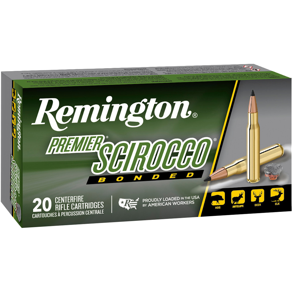 Remington Scirocco Bonded Centerfire Rifle Ammo 308 Win. 165 Gr. Swift ...