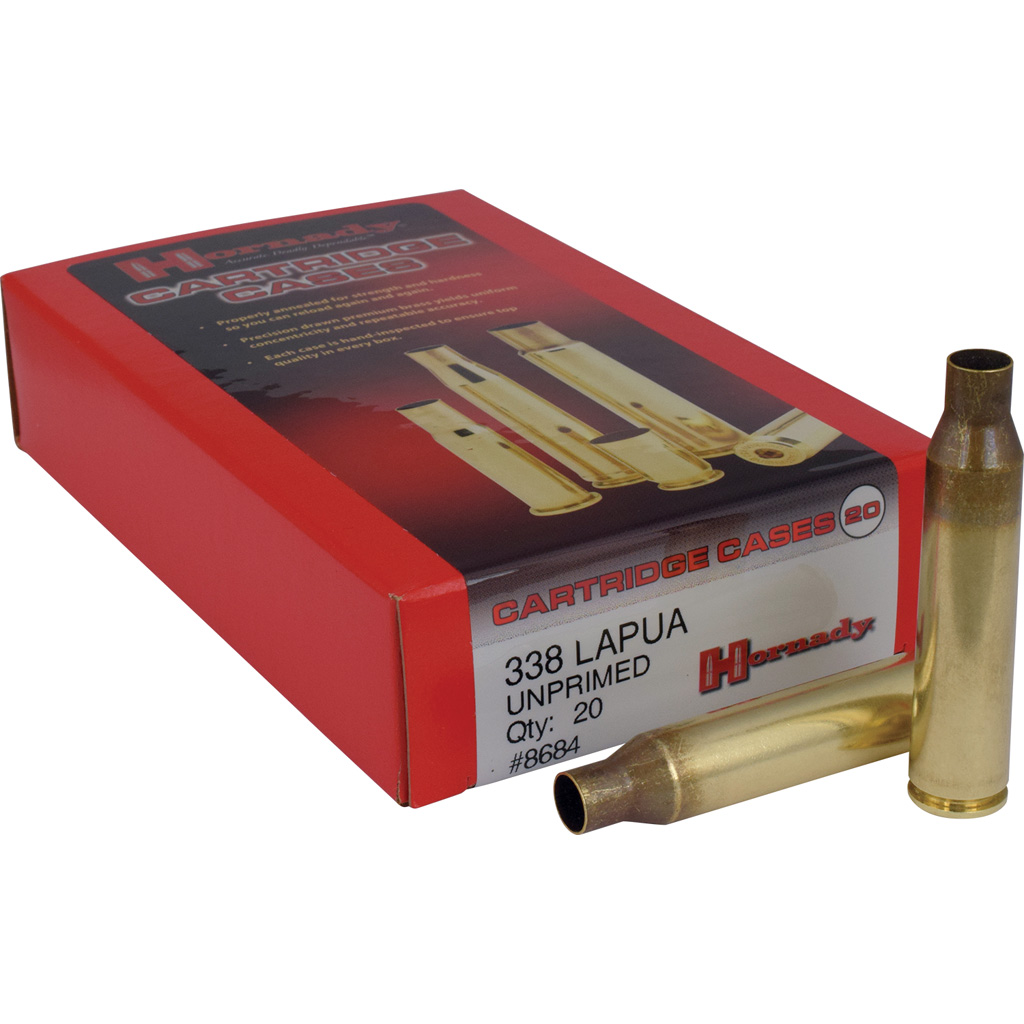 Hornady Rifle Cartridge Cases 338 Lapua mag Unprimed 20 Pk. - Other Reloading Supplies at ...