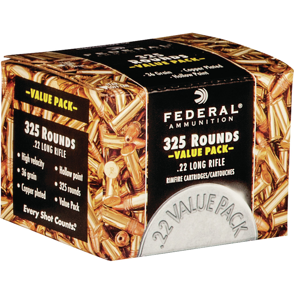 Federal Value Pack Rimfire Ammo 22 Lr. 36 Gr. Cphp 325 Rd. - Other ...