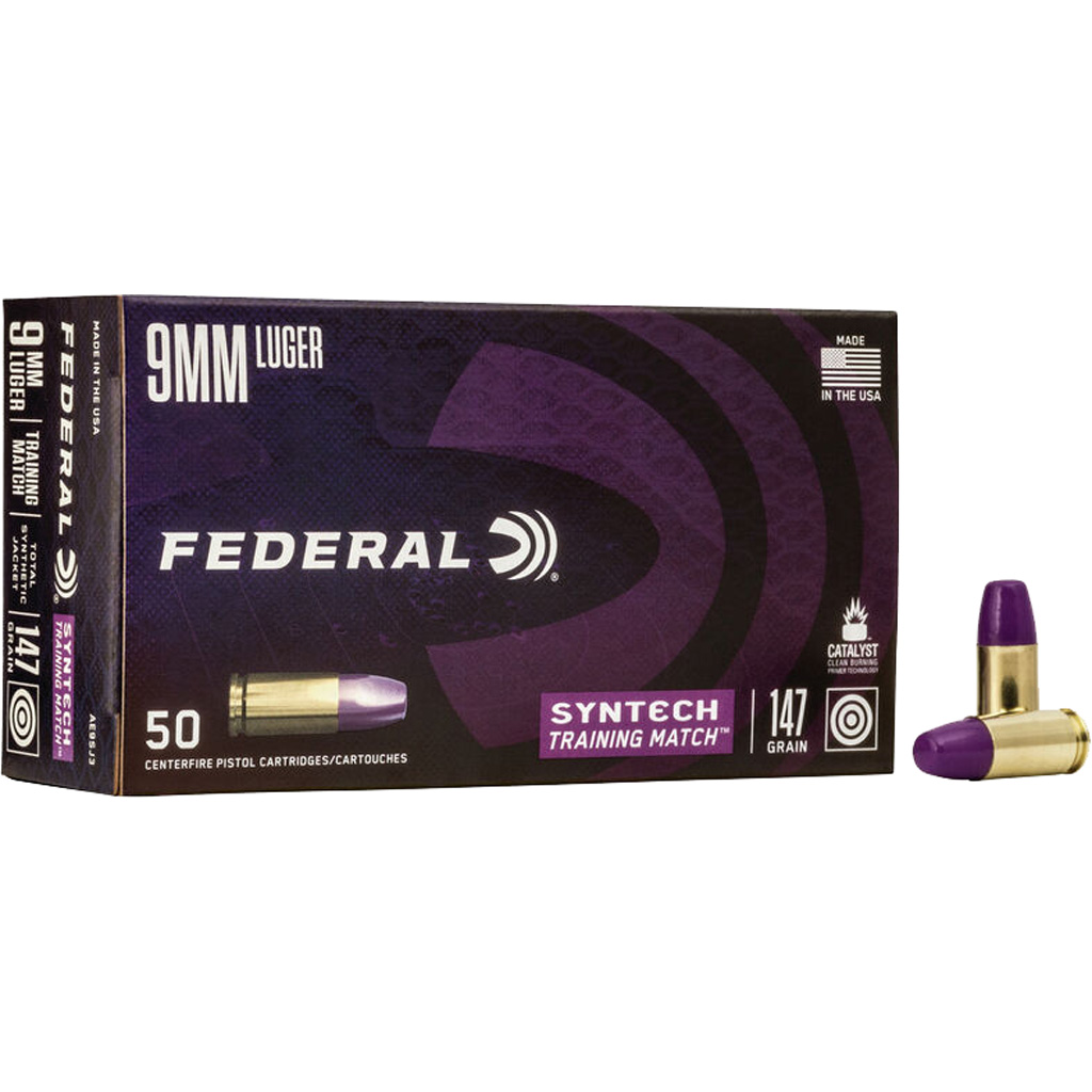 Federal American Eagle Training Match Pistol Ammo 9mm 147 Gr. Tsj 50 Rd ...