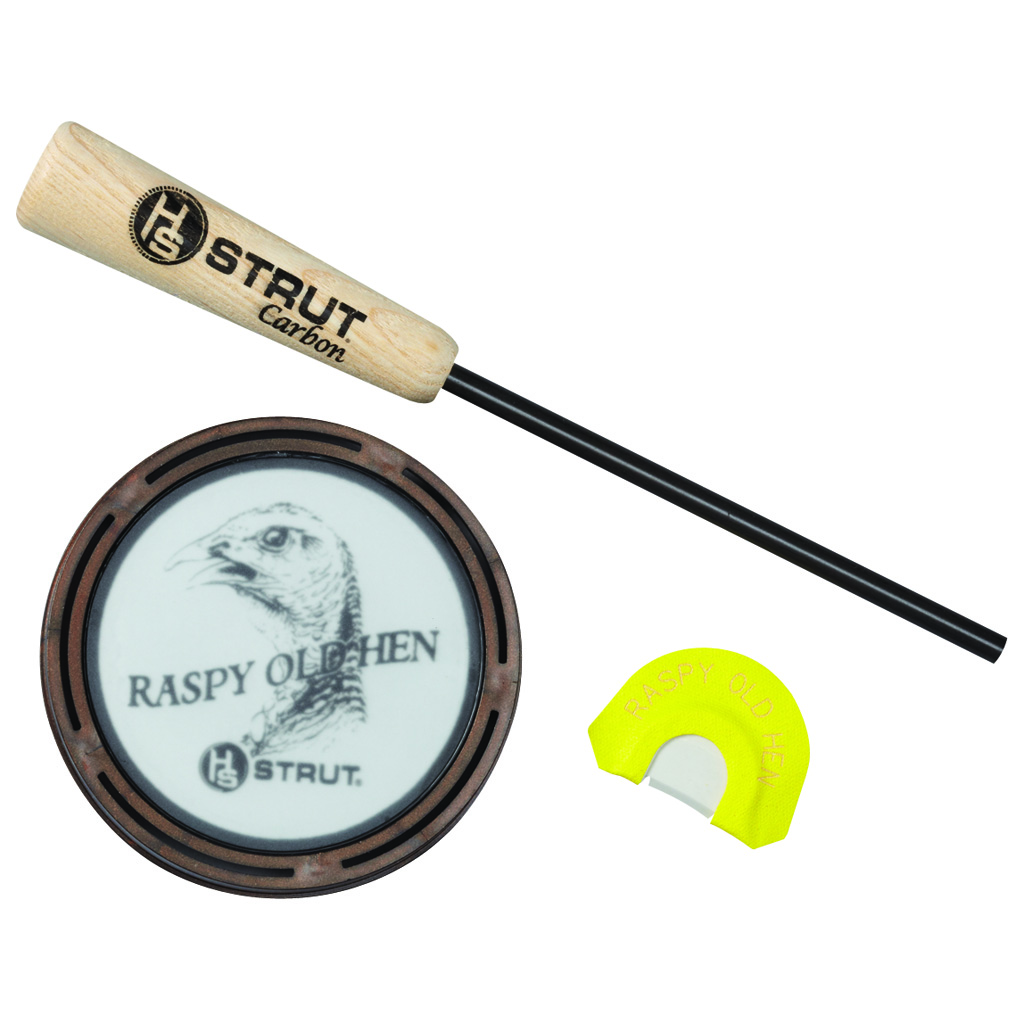 Hunters Specialties Raspy Old Hen Turkey Call Glass Pot - Game Calls at ...